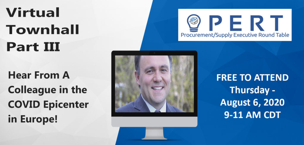 Procurement / Supply Executive Round Table Virtual Townhall – August 6 ...